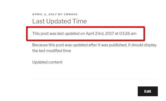 How to Display when a Post was Last Updated in WordPress